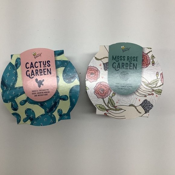 Buzzy | Other | Buzzy Cactus Garden Moss Rose Garden Grow Kit Brand New ...